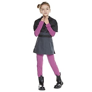 Beowyro Kids Amity Blight Cosplay Costume Owl House Halloween Outfits TOH Amity Full Set Uniform for Little Girls (Large, School Uniform)