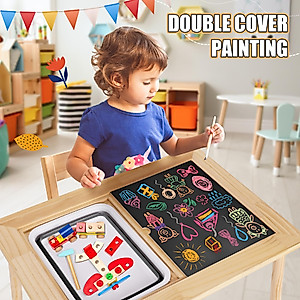 Sensory Table for Toddlers, Kids Play Sand Table with 2 Large Storage Bins, Indoor Outdoor Activity Table for Boys and Girls