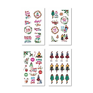 The Rongrong Grateful Heart Sticker Book for Planners, Calendars, Journals and Projects – Premium Quality Hand Drawn Perfect for Fall and Holiday Planning – Scrapbook Accessories – 24 Sheets