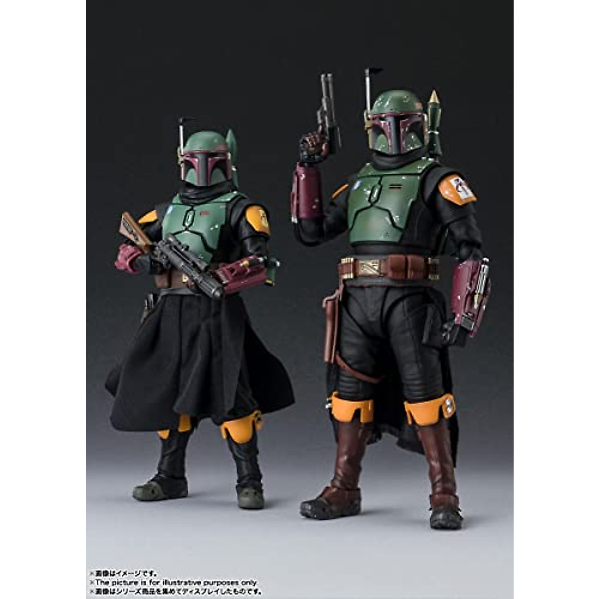 S.H. Figuarts Boba Fett (Star Wars: The Book of Boba Fett) Approx. 6.1 inches (155 mm), AVS, PVC & Fabric, Pre-Painted Action Figure