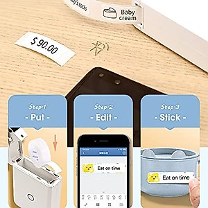 NIIMBOT Label Maker D110 for Small Labels, Smart Sticker Printer, Phone Editing, Automatic Label Recognition, USB Rechargeable