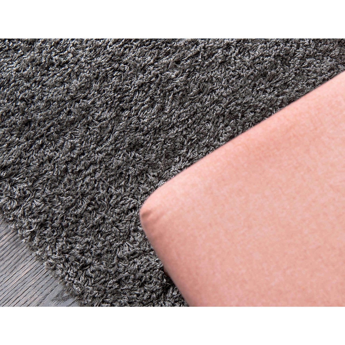 Unique Loom Solid Shag Collection Area Rug (10' x 13' 11" Rectangle, Graphite Gray)