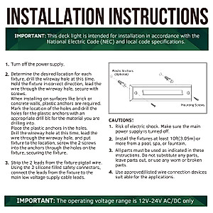 GKOLED 6-Pack Low Voltage 9-15V AC/DC LED Linear Step Lights, 2W Landscape Cutoff Stair Riser Light, Outdoor Waterproof Accent Lighting Fixtures, Die-cast Aluminum with Black Powder Coated Finish