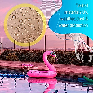 Solar Pool Covers for Inground Pools, Pools Reel up to 18FT, Heavy Duty Waterproof Solar Blanket Cover for Pool