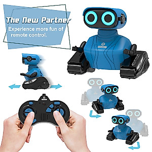 KaeKid Robots for Kids, 2.4Ghz Remote Control Robot Toys with LED Eyes & Flexible Arms, Dance & Sounds, RC Toys for 3 4 5 6 7 8 Year Old Boys Girls