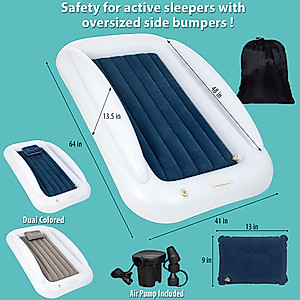 Rozly Large Anti-Deflate Portable Travel Bed for Kids and Toddlers