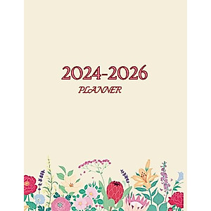 2024-2026 Monthly Planner: 3 Year Calendar Large Size 8.5x11 inches | 36 Months Jan 2024 - Dec 2026 with Federal Holidays | Monthly Design ( Calendar 2024-2026 for Purse)