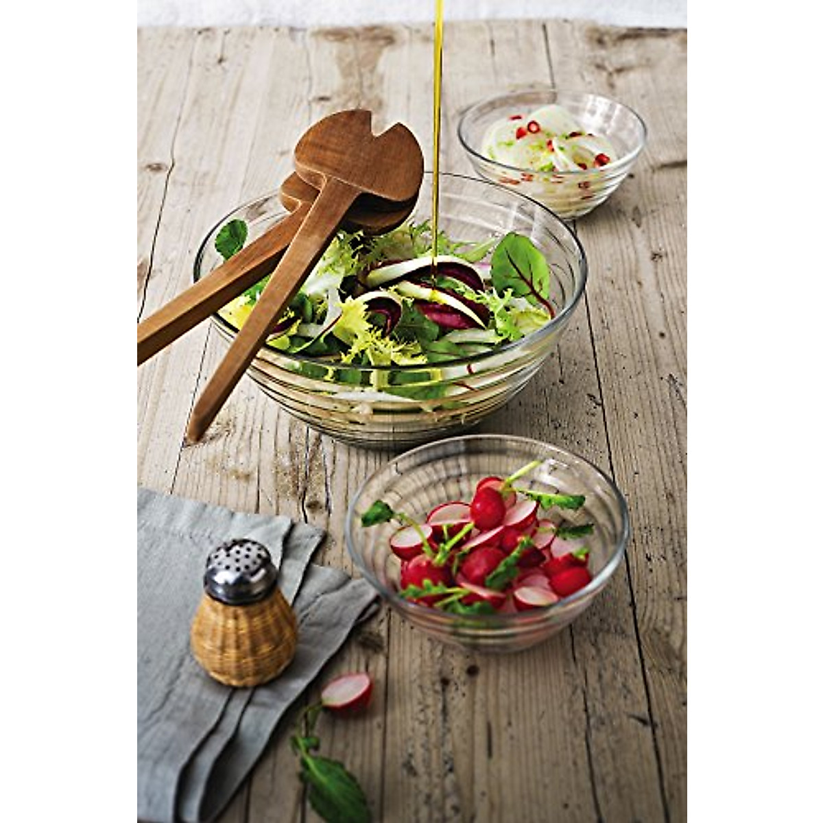 Bormioli Rocco Glass Viva Salad Bowl, 52-1/2-Ounce