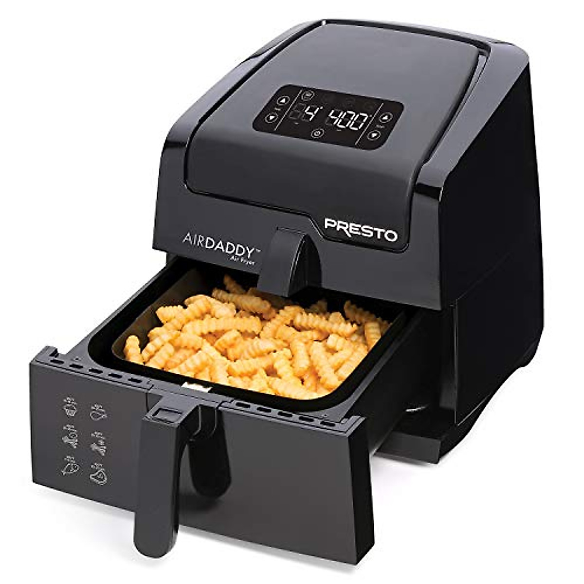 Presto 03422 Digital AirDaddy 4.2-Quart Electric Air Fryer, 4.2qt, Black
