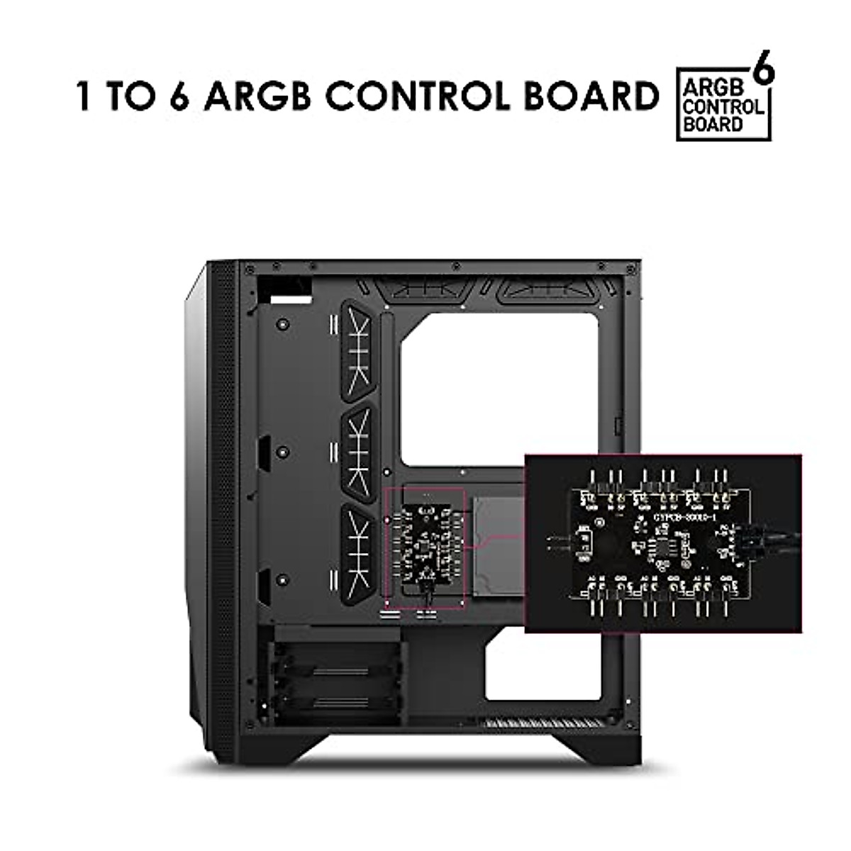 MSI MPG GUNGNIR 120R - Premium Mid-Tower Gaming PC Case - Tempered Glass Side Panel - ARGB 120mm Fans - Liquid Cooling Support up to 360mm Radiator - Vented Front Panel