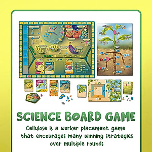 Cellulose: A Plant Cell Biology Game | MENSA Recommended Strategic & Entertaining Game to Learn Photosynthesis, DNA & Biochemistry | Educational STEM Board Game for Families, Students & Teachers