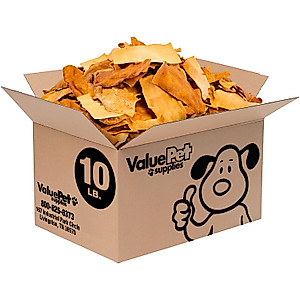 ValueBull USA Collagen Chips, Beef Dog Chews, Natural Chicken Flavor, 10 Pound Bulk Pack - Natural & Safe, Single Ingredient, Long Lasting, Healthy for HIPS, Joints, Skin & Coat