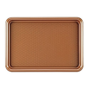 Ayesha Curry Nonstick Bakeware Set/Baking Pans - 3 Piece, Brown