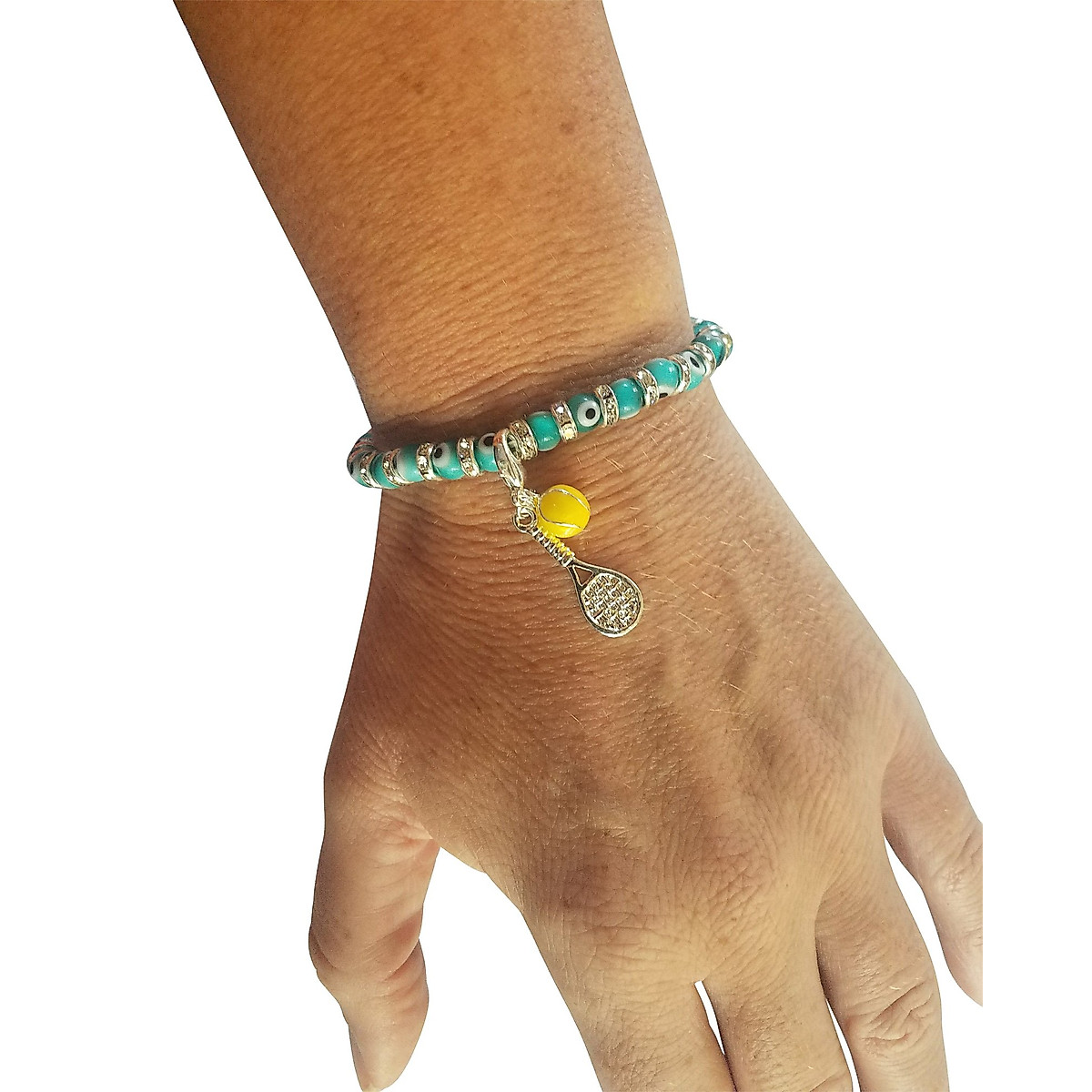 Tennis Karma Bracelet - Great Tennis Gift for Women (Turquoise)