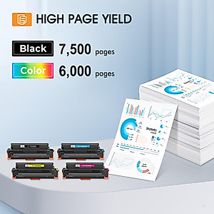 Cool Toner Compatible 414X Toner Cartridge Replacement for HP 414X 414A 414 W2020X Work with Color Pro MFP M479fdw M454dw M479fdn M454dn M479 Laser Printer Ink (Black Cyan Magenta Yellow, 4-Pack)