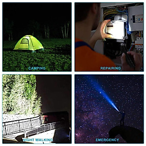 Wurkkos FC11 Rechargeable LED Flashlights Max 1300Lumen High 90CRI EDC Flash Light USB C Charge,IP67 Waterproof Torch, Magnetic Tailcap, Great for Dog Walking Home use Emergency(5000K)