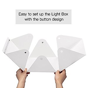 Depthlan Folding Photo Studio Kit Box with LED Light for Photographing Shooting Tent for Small Size Itens