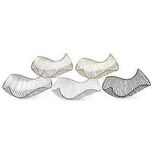 Vistella Fruit Bowl Basket in Shiny Gold - 6 Colors Available - Stainless Steel Wire Design with Modern Styling - Decorative Countertop Centerpiece