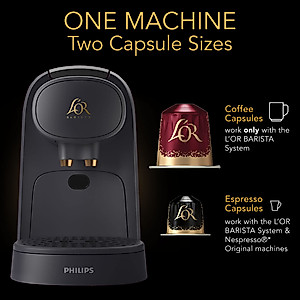 L'OR Barista System Coffee and Espresso Machine with 30ct Flavored Espresso Pod Variety Pack