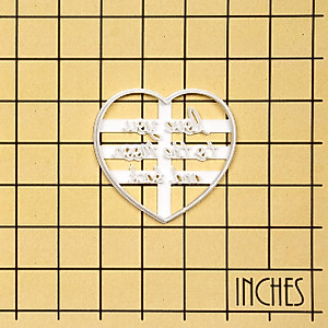 Love You to the Moon and Back in Cursive cookie cutter, 1 piece - Bakerlogy