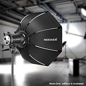 NEEWER 35.4''/90cm Octagonal Softbox Quick Release, with Bowens Mount, Carrying Bag Compatible with Neewer CB60 CB100 CB150 Vision 4 S101-300W/400W and Other Bowens Mount Light -SF-RPBO36