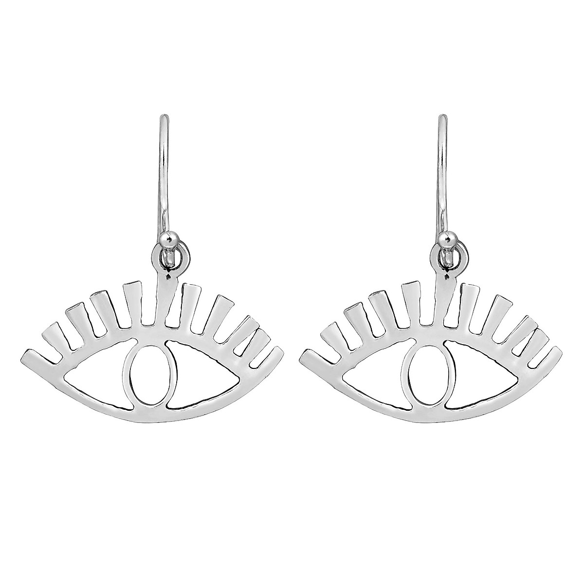 AeraVida Unique All-Seeing Eye .925 Sterling Silver Dangle Earrings | Unique Dangle Earrings for Women | Classic Sterling Silver Dangle Earrings | Vintage Eye Sterling Silver Earrings for Women