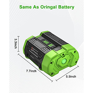 ULATI 56V 5.0Ah Replacement for EGO Battery Compatible with EGO 56V Batttery BA2800 BA4200 BA1400 Replacement Battery Compatible with EGO 56V Power Tools Lawn Mower Leaf Blower Chainsaw (Black)