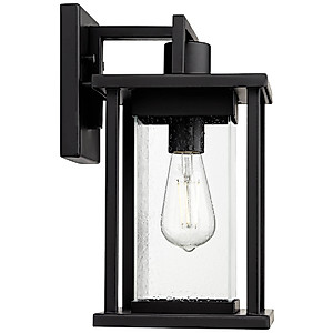 John Timberland Wickham Modern Outdoor Wall Light Fixture Painted Dark Bronze 13" Spotted Clear Glass for Exterior Barn Deck House Porch Yard Patio Outside Garage Front Door Garden Home Roof