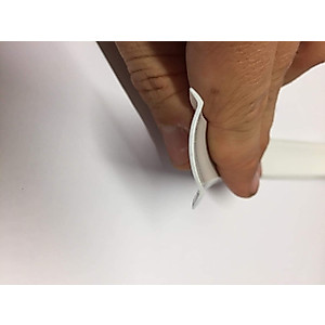 Automotive Authority White Vinyl 1" Insert Molding Trim Screw Cover RV Camper Travel Trailer (White, 100 ft)