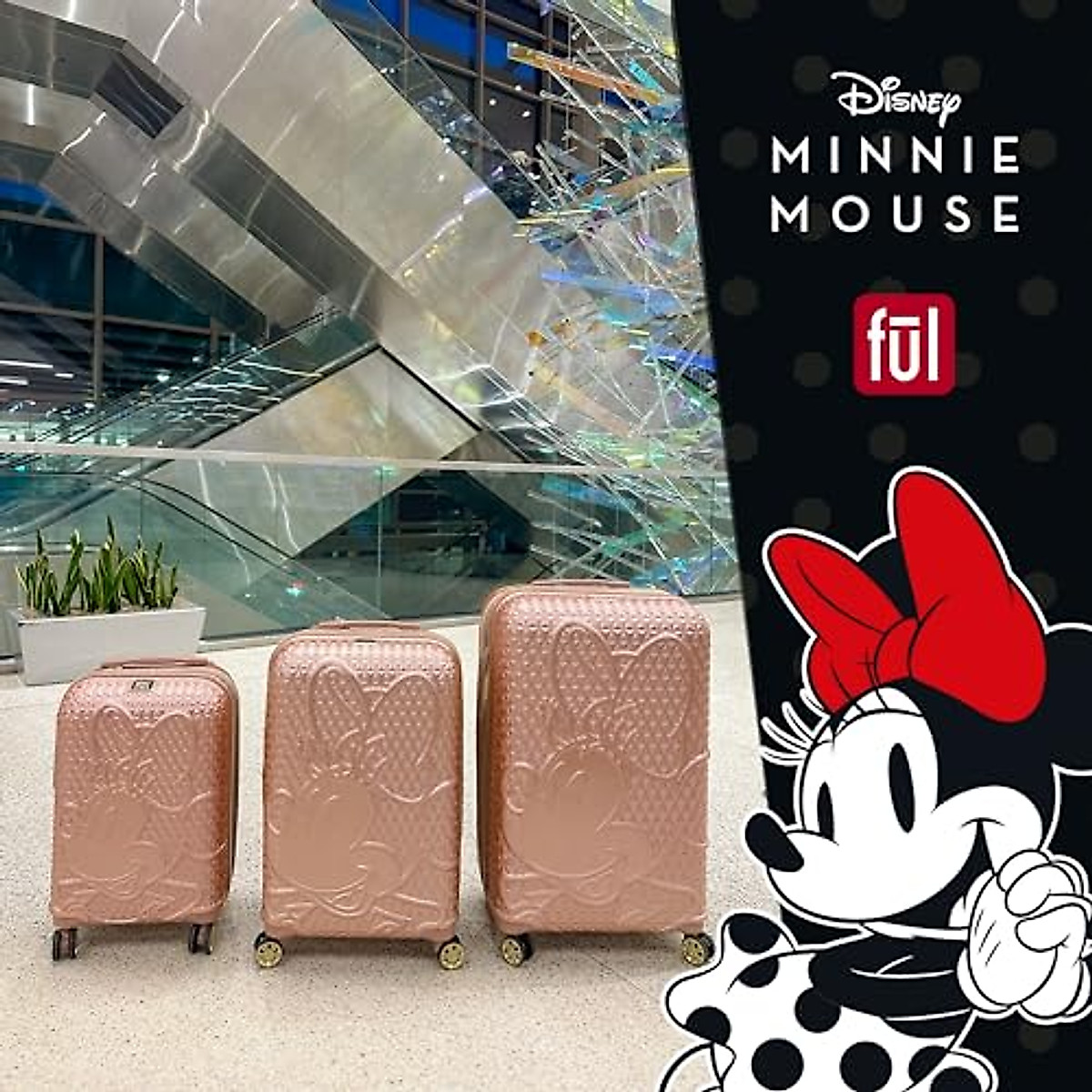 FUL Carry-On 21-Inch, Rose Gold, Carry-On 21-Inch