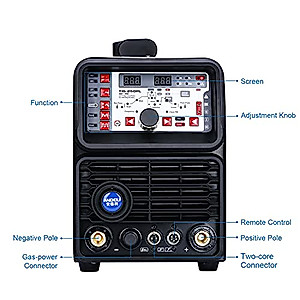 ANDELI TIG Welder 220V Smart AC DC Pulse Cold Welding Machine TIG Aluminum with Aluminum Alloy TIG Welding Machine TIG-250PL AC DC (TIG COLD & Al SUIT)