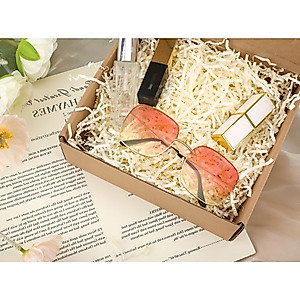 AIRGAME Crinkle Cut Paper Shred Filler (1/2 LB) for Gift Wrapping & Basket Filling - Creamy White