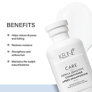 Keune Care Derma Sensitive Conditioner, Soothing & Hydrating Conditioner for Dry Scalp, 8.5 Fl Oz