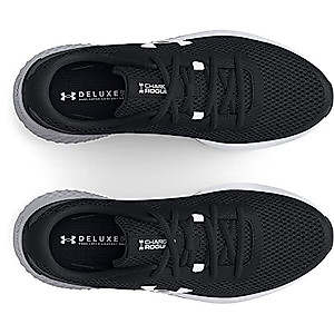 Under Armour Men's Charged Rogue 3 Road Running Shoe, Black (002)/White, 15