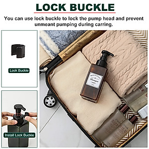 OFODE 17oz Foaming Soap Dispenser with Pump for Shampoo Body Wash Dish Liquid Soap Refillable Plastic Empty Foaming Hand Soap Dispenser with Lables for Kitchen Sink Bathroom Clear 4Pack