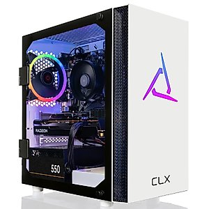 CLX SET TGMSETRXM2508WM Gaming Desktop Computer - AMD Ryzen 5 5600 Hexa-core [6 Core] 3.50 GHz - 16 GB RAM DDR4 SDRAM - 1 TB M.2 PCI Express NVMe SSD - Micro Tower - White