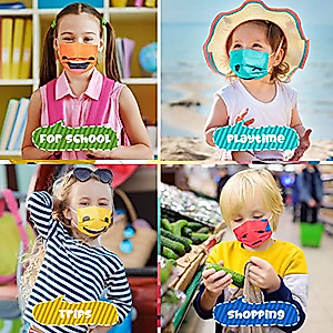 100Pcs Kids Disposable Face Masks 3 Ply Breathable Safety Colorful Children Mask, Soft on Skin Child Protection Face masks with Elastic Earloop
