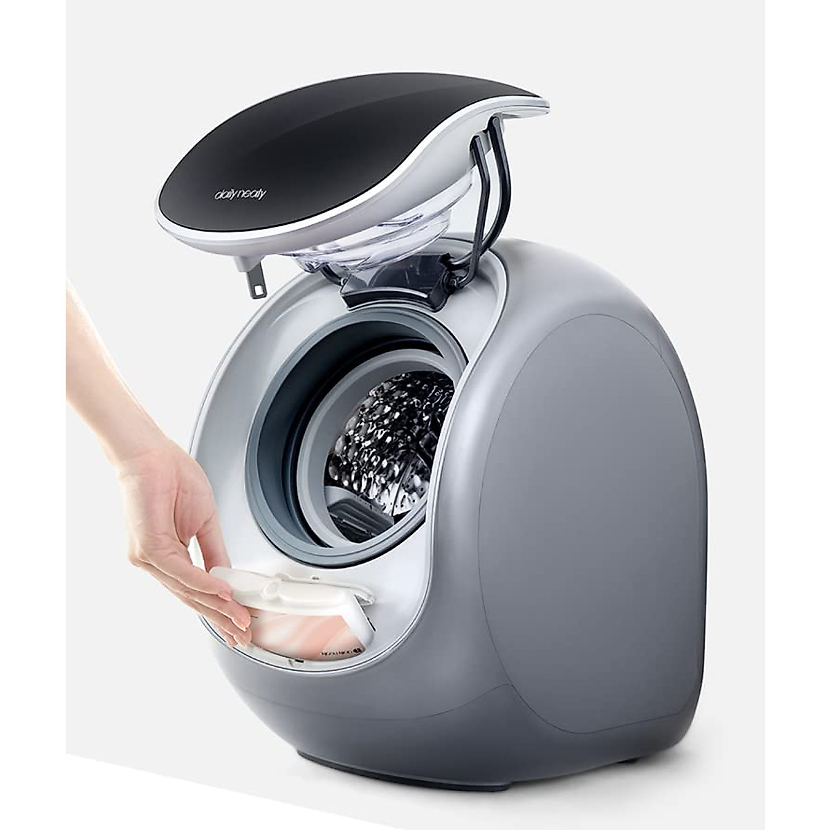 Underwear and Underwear Washing Machine All-in-one Washing and Drying Machine High-Temperature Boiling Space Capsule Opening and Closing Design Drum Washing Machine (Detergent * 5) ()