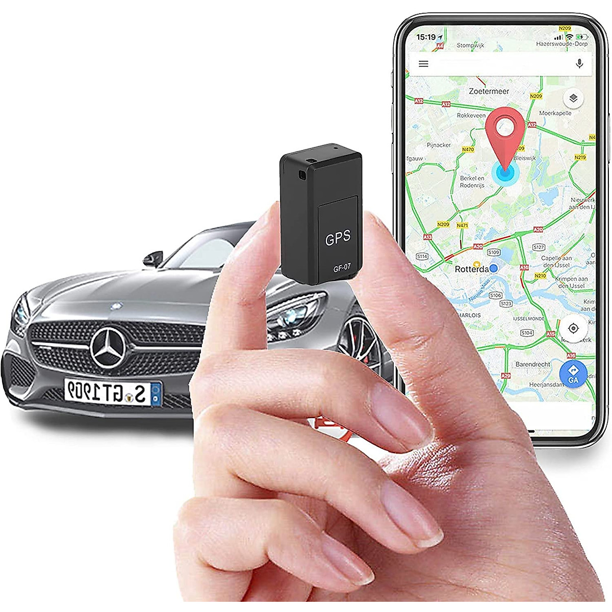 Vape and Wires GPS Tracker for Vehicles, Mini Magnetic GPS Real time Car Locator, Full USA Coverage, No Monthly Fee, Long Standby GSM SIM GPS Tracker for Vehicle/Car/Person Model 2022A