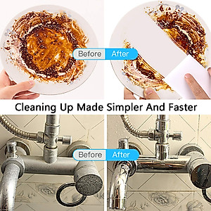 Melamine Sponge, 100/180 Pack Magic Sponge Eraser, Melamine Foam Bulk Sponge Sheets, Bathroom Oven Shower Glass Dishes Stove Top Kitchen Sinks Bathtub Wall Tile Baseboard White Cleaner, Not Easily Rip