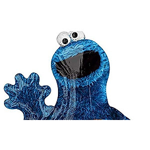 Mayflower Products 35" Anagram Cookie Monster Foil Balloon, Multicolor