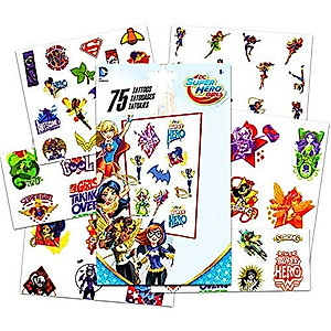 Super Hero Girls Toddler Preschool Backpack - Deluxe 11 Inch Superhero Mini Backpack Featuring Supergirl and Batgirl Logos