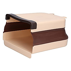 Horoper Hanging Trash Can, Foldable Garbage Can, Waterproof Multifunctional Countertop Hanging Kitchen Trash Can for Home Kitchen Bathroom(Coffee)