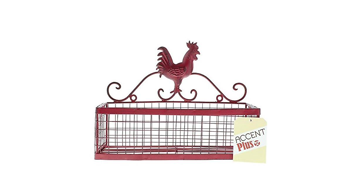 Red Rooster Wall Rack - Smart Living Storage Solution