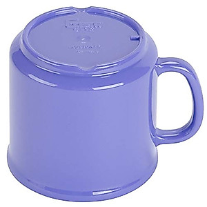 G.E.T. S-12-PB Heavy-Duty Shatterproof Plastic Coffee Mug, BPA Free, 12 Ounce, Peacock Blue (Set of 12)