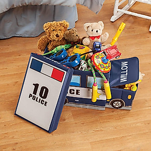 Fox Valley Traders Personalized Police Car Storage Box