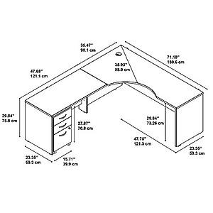 Bush Business Furniture SRC086HCSU Office Suite, Hansen Cherry