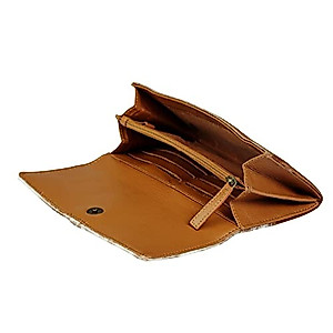 Mrya Bag Women's Myra Cowhide Wallet Brown One Size