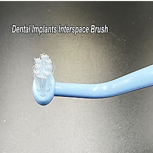 HRASY Orthodontic Toothbrush Small Tuft Toothbrush Tiny Compact Interspace Brush for Dental Implants, Braces and Teeth Detail Cleaning, 4 Pieces (4 Colors D)