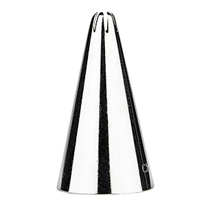 Restaurantware Pastry Tek Decorating Tip Star 1 Reusable Star Piping Tip - #30 Dent-Resistant Stainless Steel Closed Star Tip Dishwasher-Safe Decorate Cupcakes Cakes or Cookies